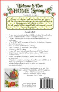 Welcome to Our Home 1-Spring - Janine Babich Designs