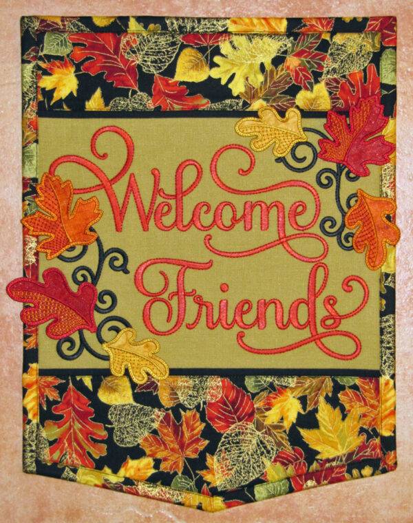 Welcome Friends Wall Hanging - Janine Babich Designs
